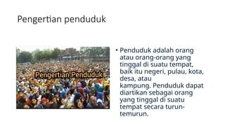 PPT Dinamika Penduduk. Kurikulum Merdeka pptx | PPTX