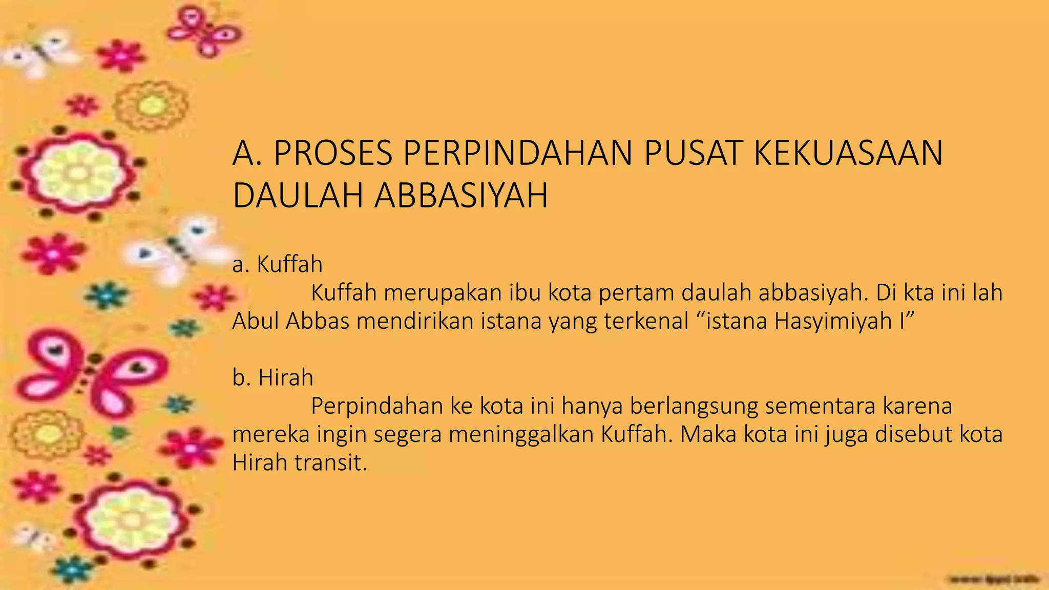 Ppt Dinasti Abbasiyah | PPTX