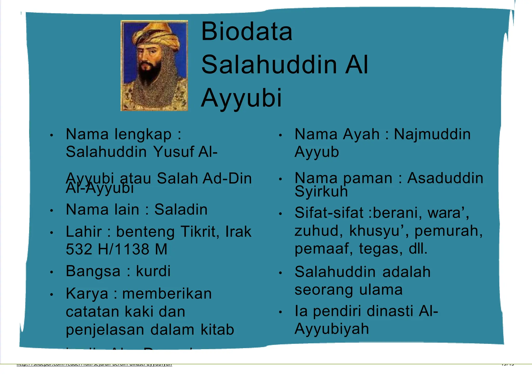 PPT Dinasti Ayyubiyah Kelas 8 SMT 2.pptx