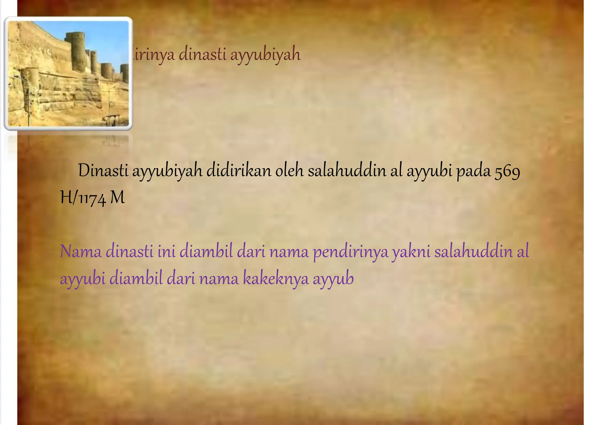 PPT Dinasti Ayyubiyah Kelas 8 SMT 2.pptx