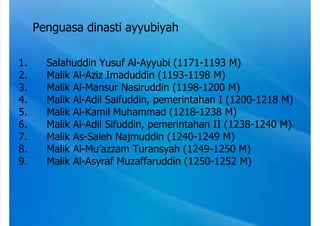 PPT Dinasti Ayyubiyah Kelas 8 SMT 2.pptx