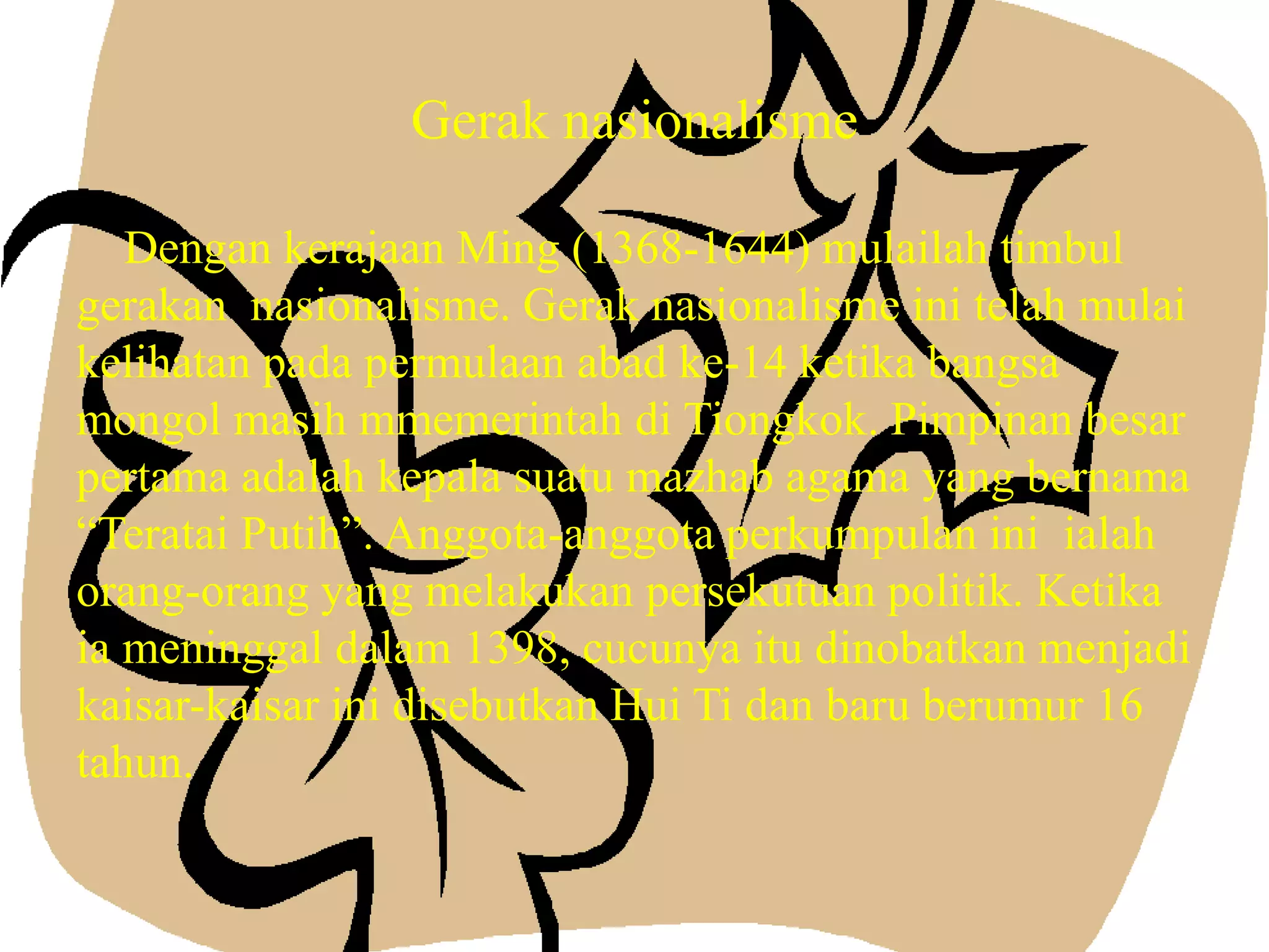 Ppt dinasti ming yuniarti dan rina | PPT