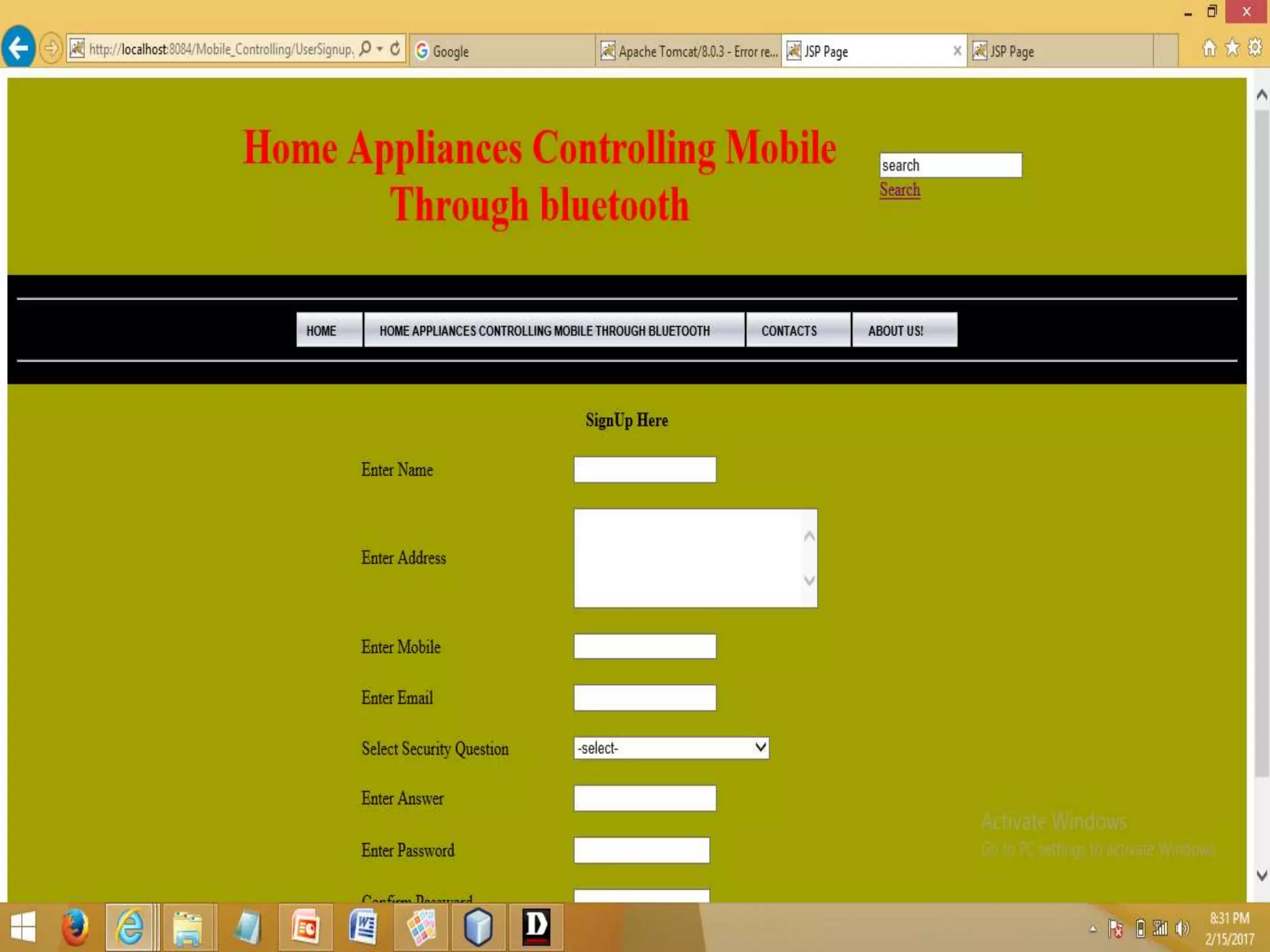 Home Appliances Controlling Mobile through Bluetooth with gantt chart | PPTX