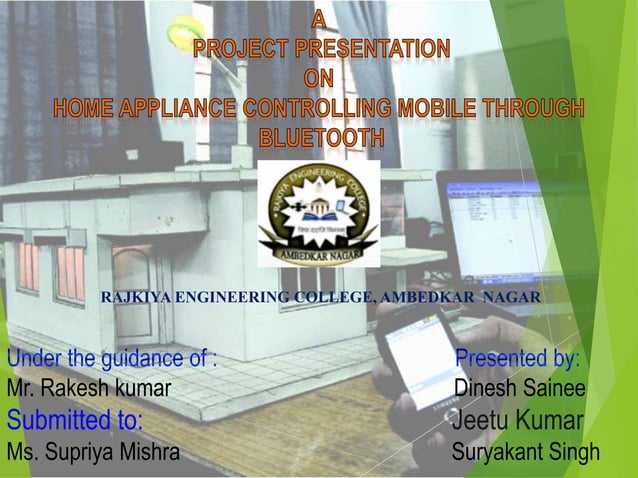 Home Appliances Controlling Mobile through Bluetooth with gantt chart | PPTX | Operating Systems ...