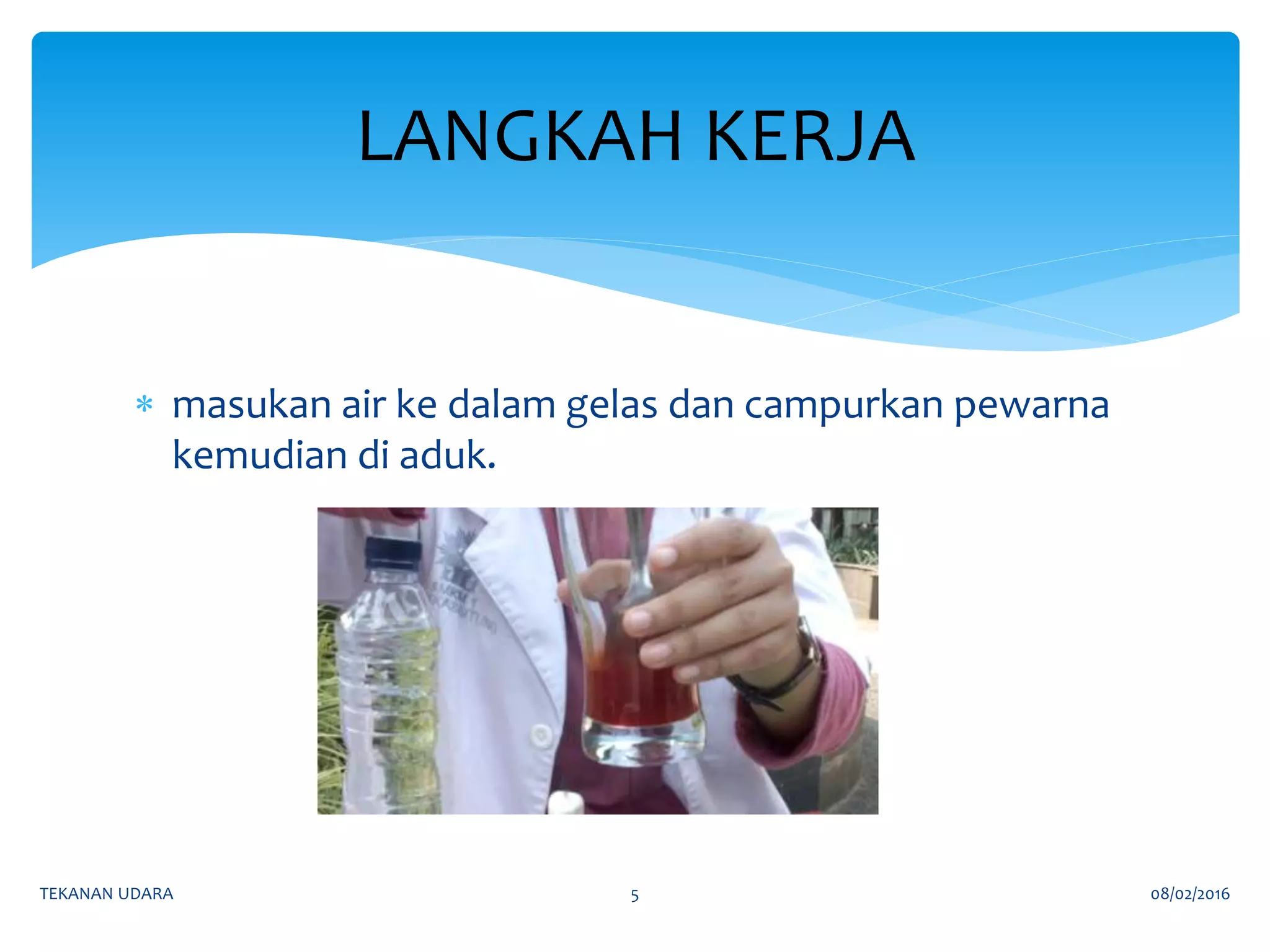 PROJECT BASED LEARNING "TEKANAN UDARA" | PPT