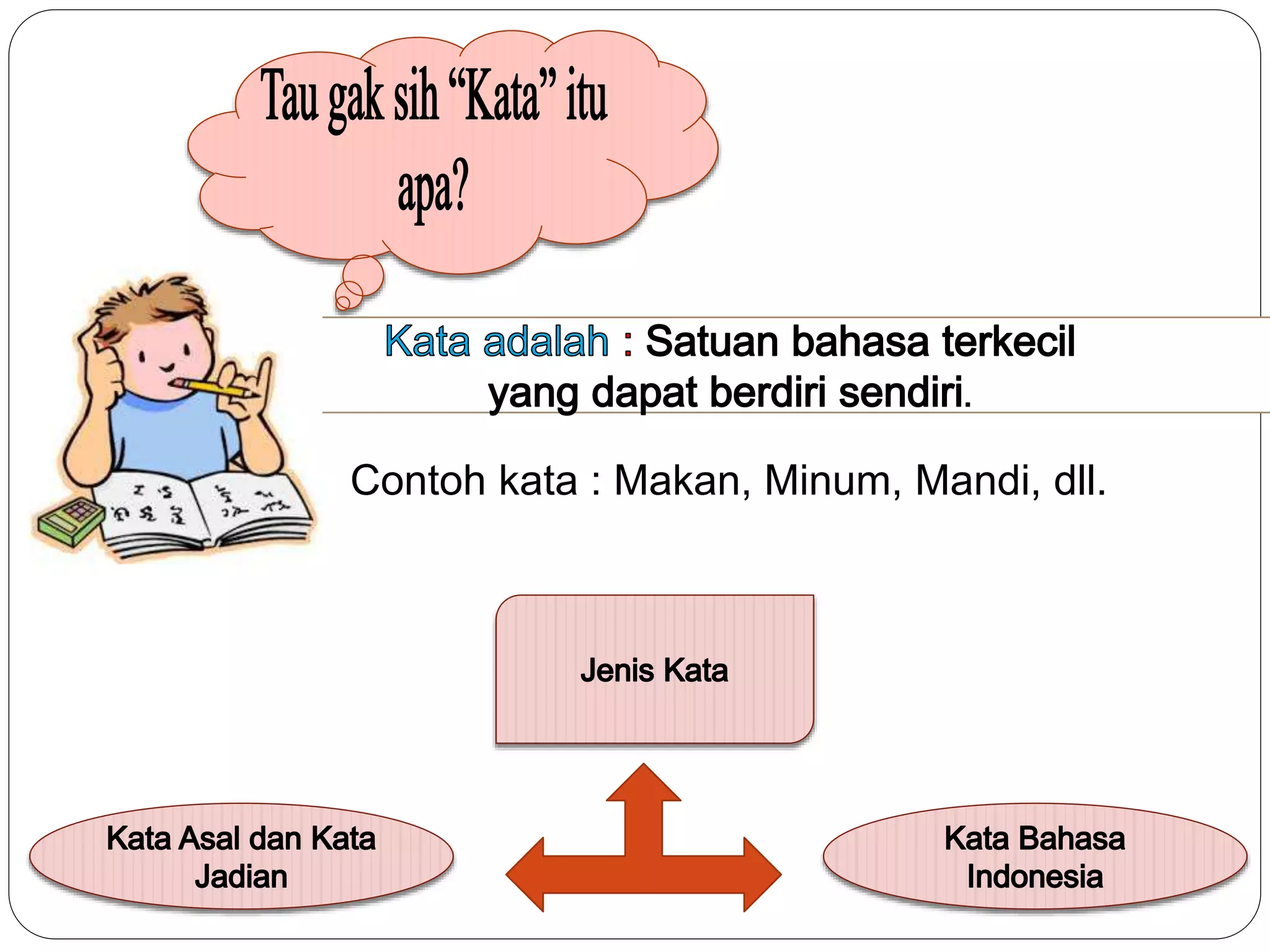 ppt Kata, Jenis Kata, dan Pembentukkan Kata | PPTX
