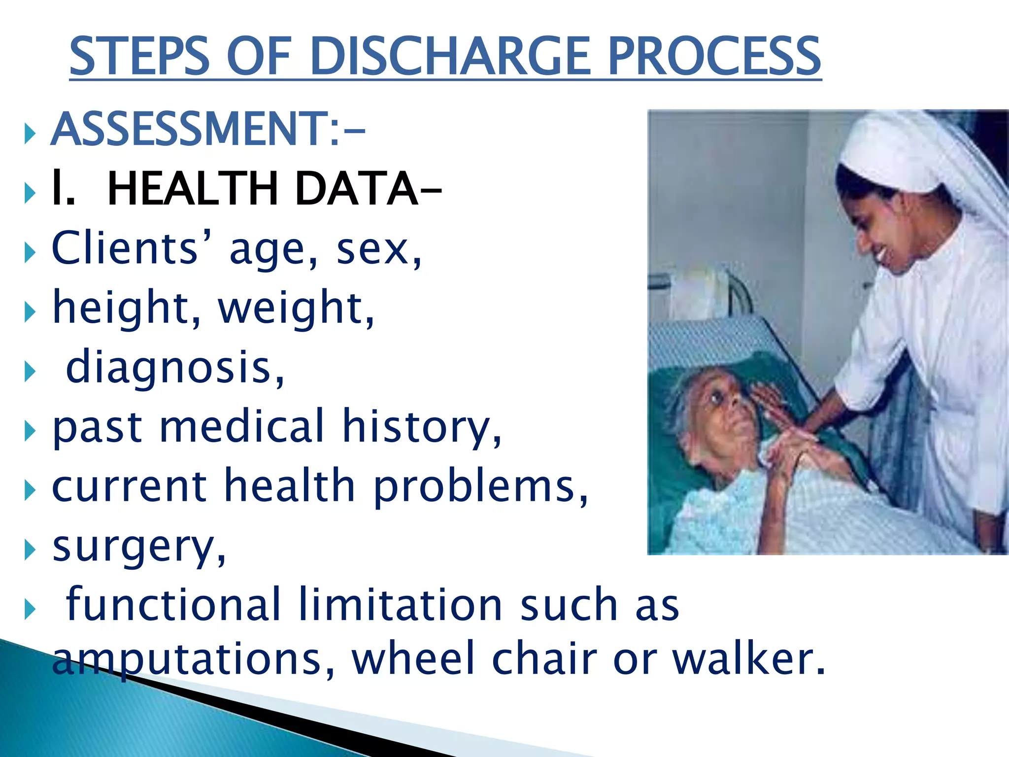 Ppt discharge of the patient | PPTX