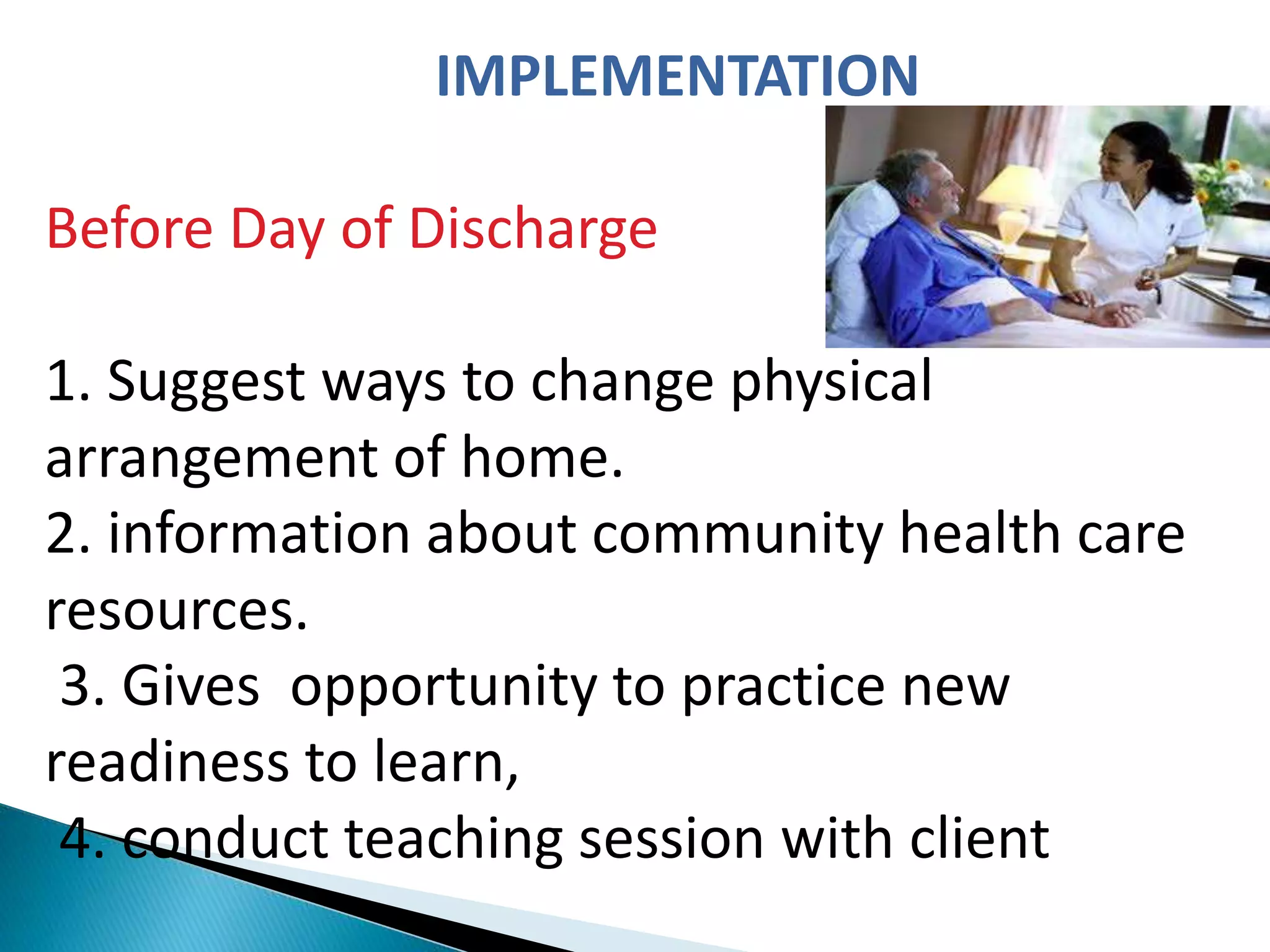 Ppt discharge of the patient | PPTX