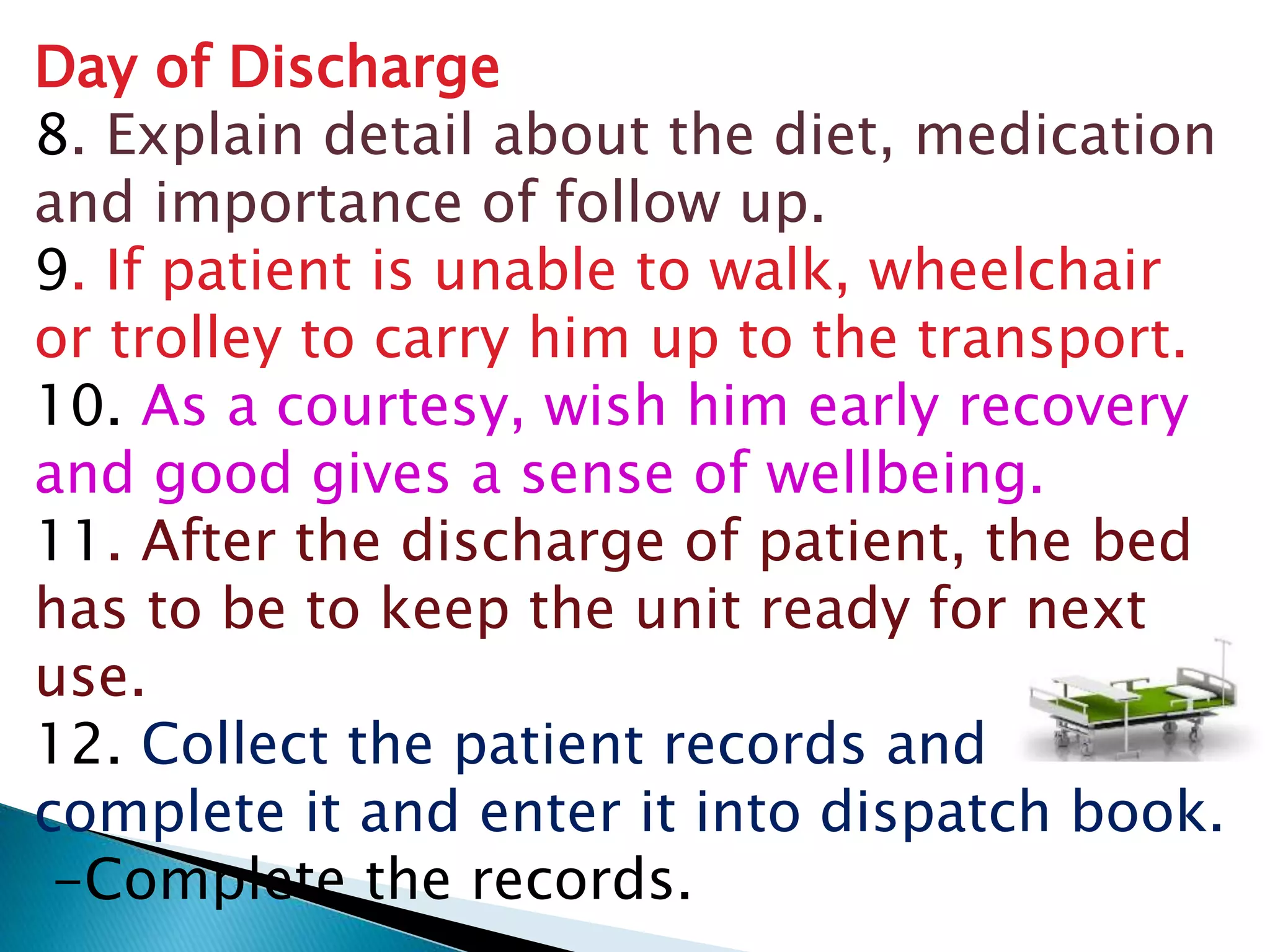 Ppt discharge of the patient | PPTX