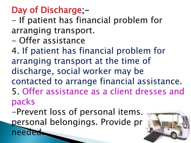 Ppt discharge of the patient | PPTX | Physical Therapy | Wellness