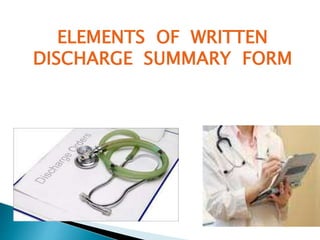 Ppt discharge of the patient | PPTX