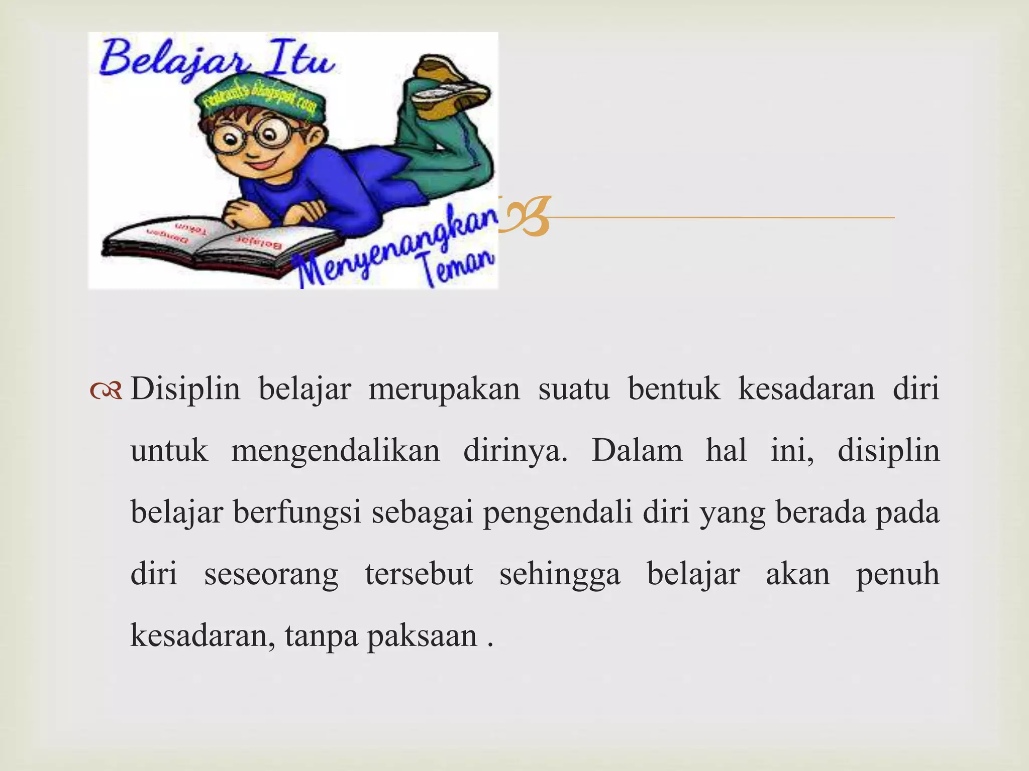 Ppt disiplin dalam belajar | PPTX