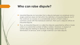 Industrial disputes pptdisputeact.pptttx | PPT