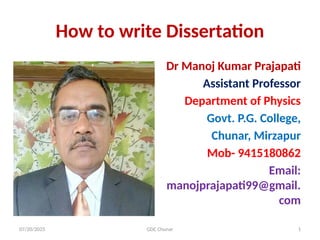 PPT Dissertation research and development | PPTX