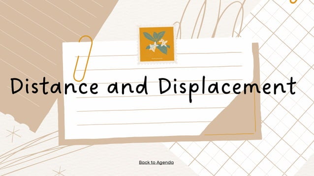 PPT DISTANCE AND DISPLACEMENT.pptx | Education