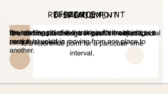PPT DISTANCE AND DISPLACEMENT.pptx | Education
