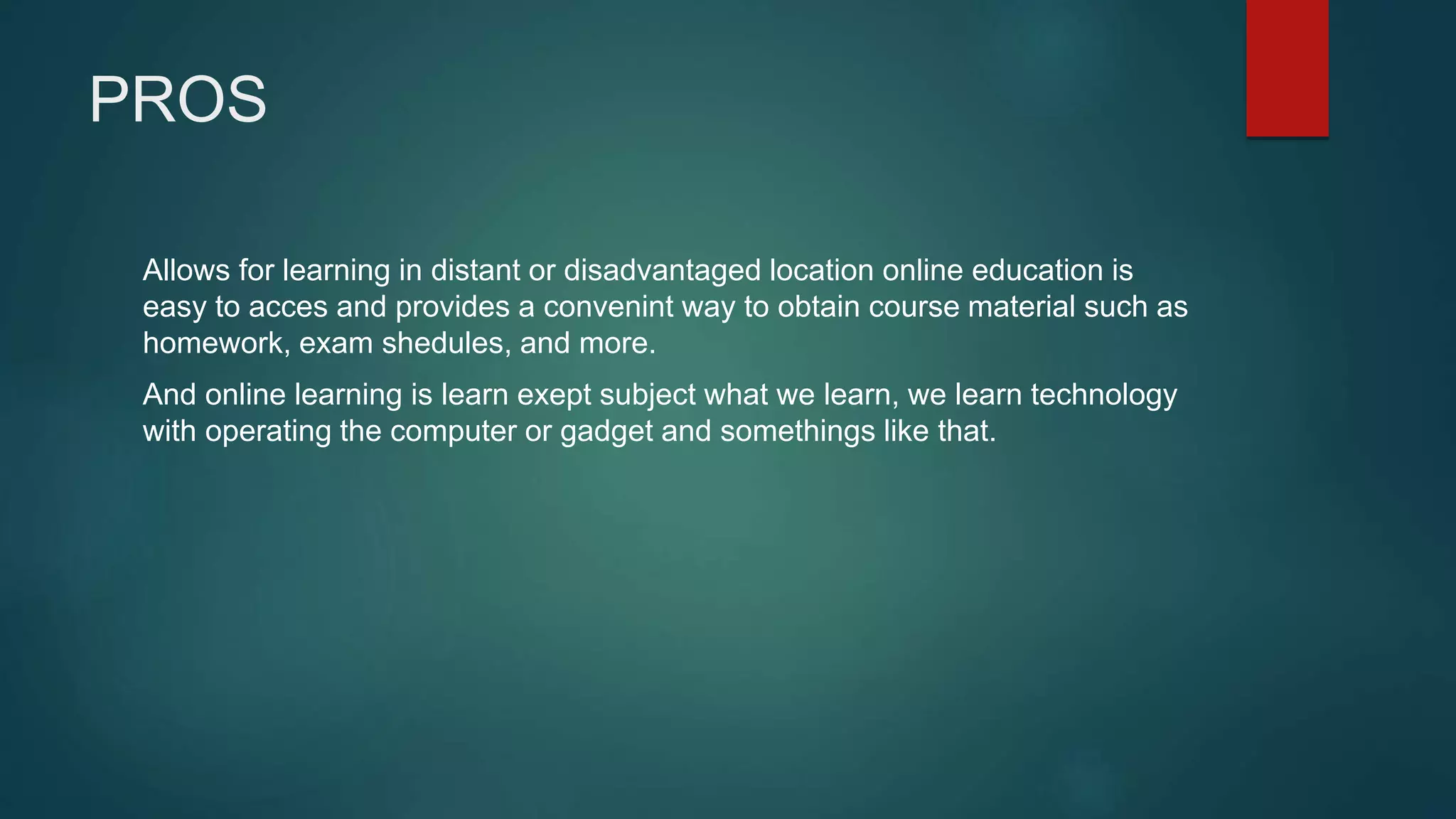 Online Learning | PPTX