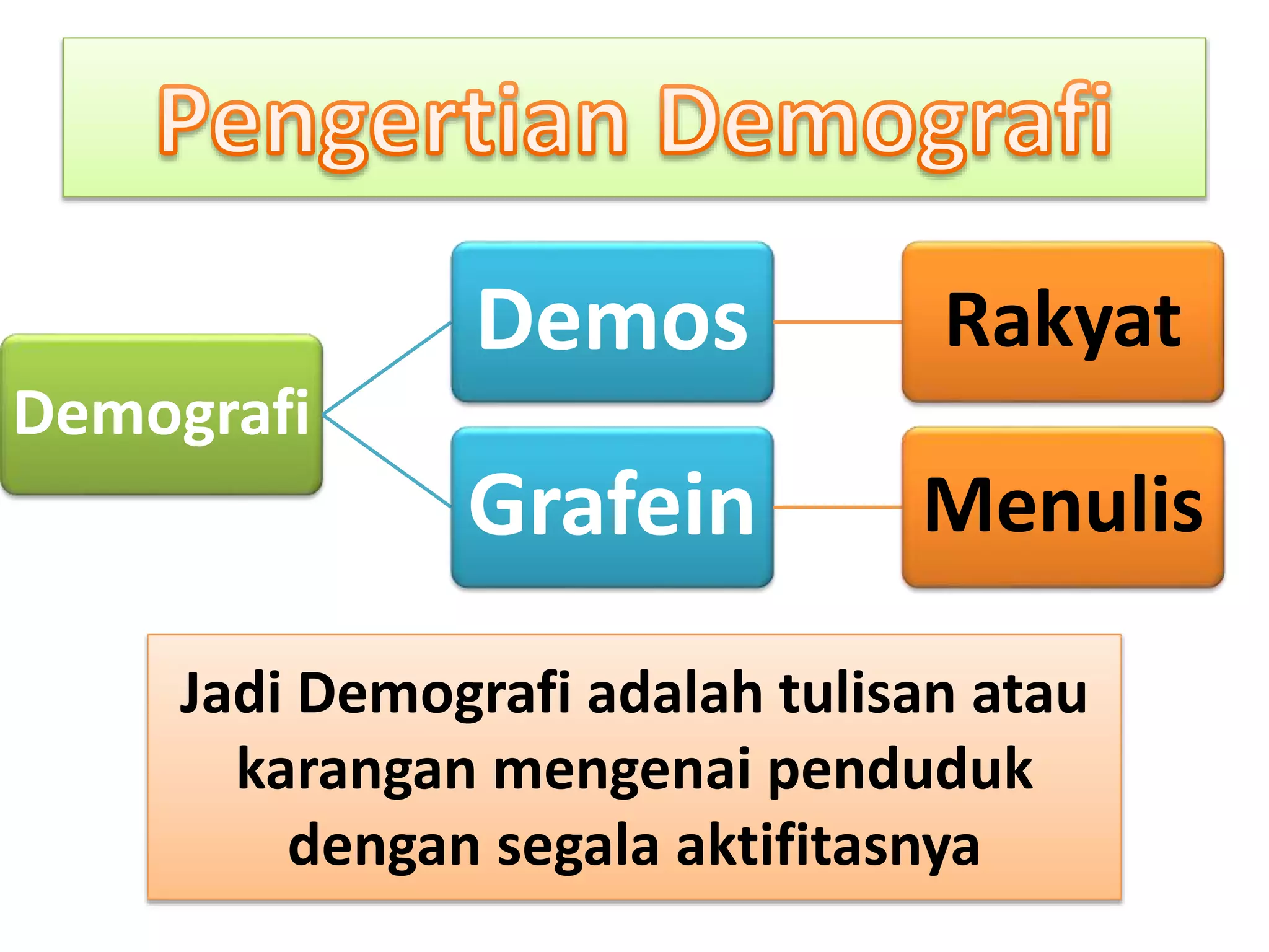 konsep dasar demografi, ketenagakerjaan, dan pemetaan | PPTX