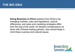 Doing Business in China | PPT