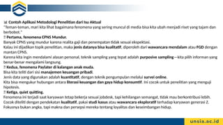 PPT Dosen Sesi 7_Jenis Data dan Teknik Perolehan Data, Teknik Sampling ...