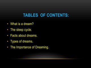 Ppt dreams | PPTX