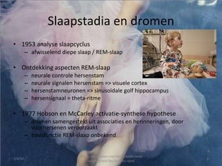 Dromen by Jonathan Winson | PPT