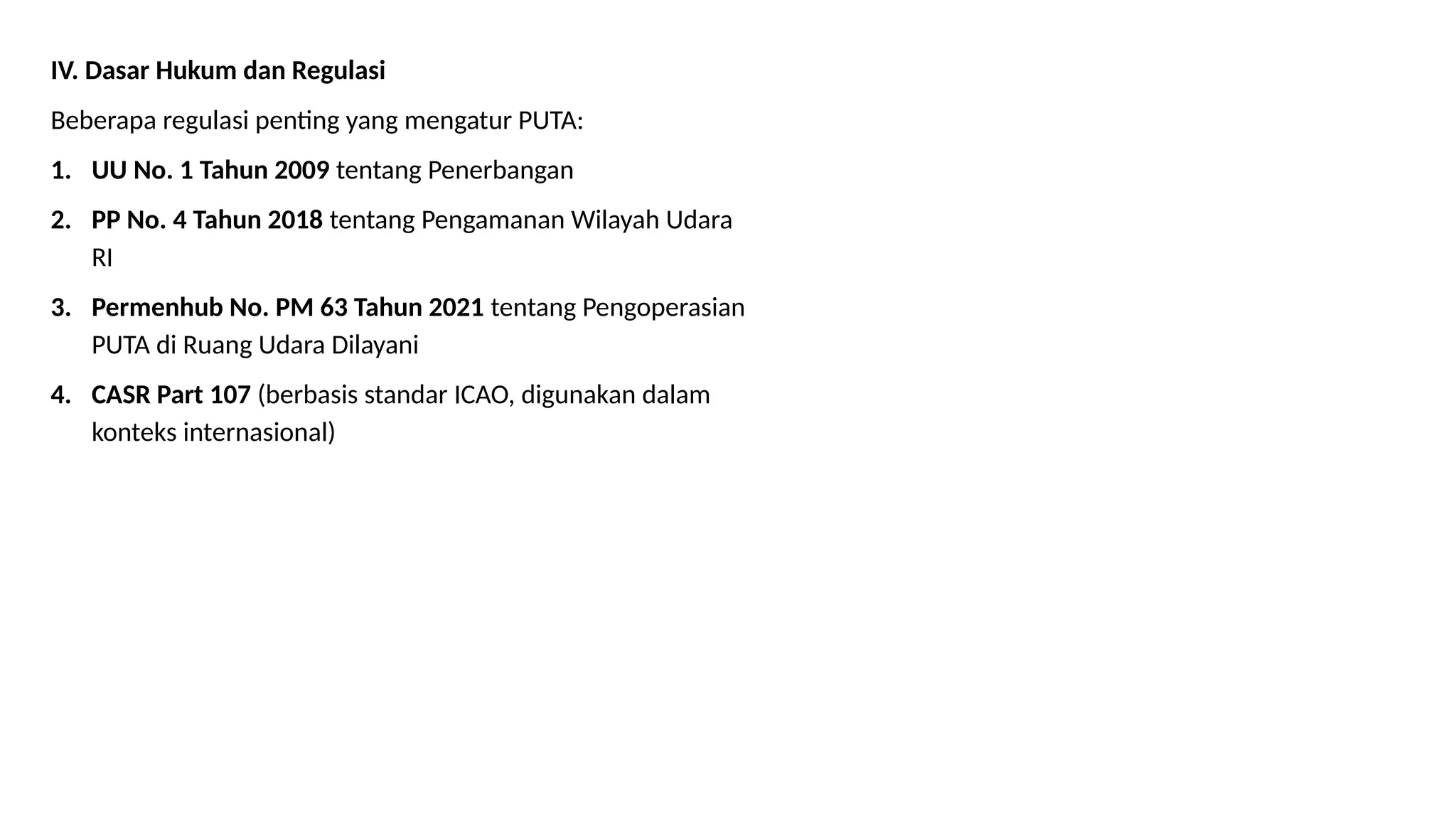 PPT DRONE Klasifikasi Ruang Udara, Kebutuhan Operasional, KKOP ...