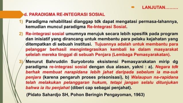 PPT Drs. DINDIN SUDIRMAN kedudukan dan peran pemasyarakatan | PPTX