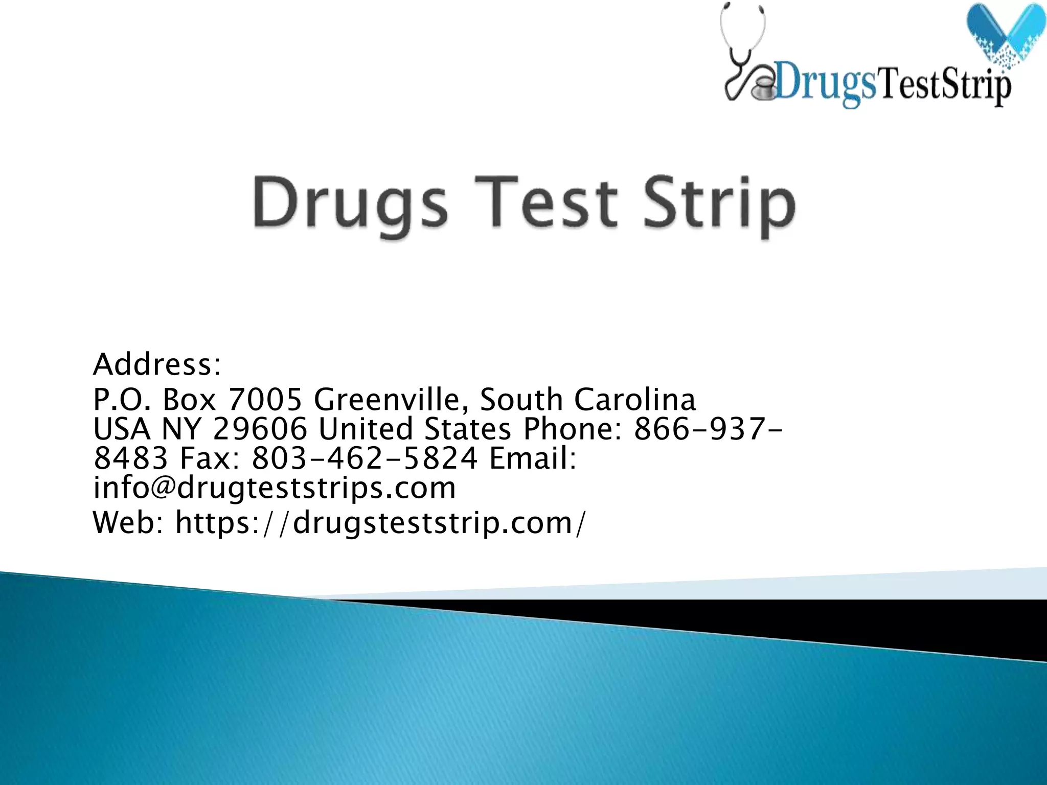 PPT Of Drugs Test Strip | PPT
