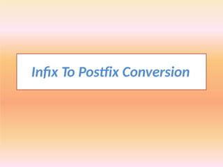 infix to prefix conversion of class 12 s | PPT