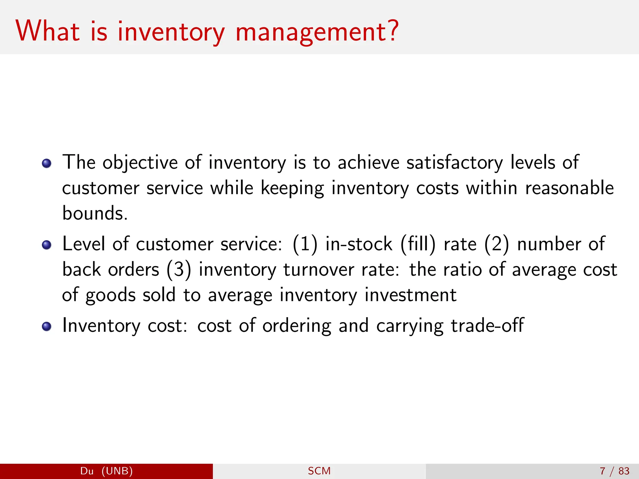 Supply Chain Management: Inventory Management | PDF