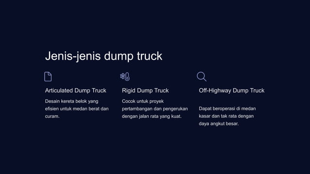 ppt dump truk hafiz and alif.jio3ri2hpptx | PPT