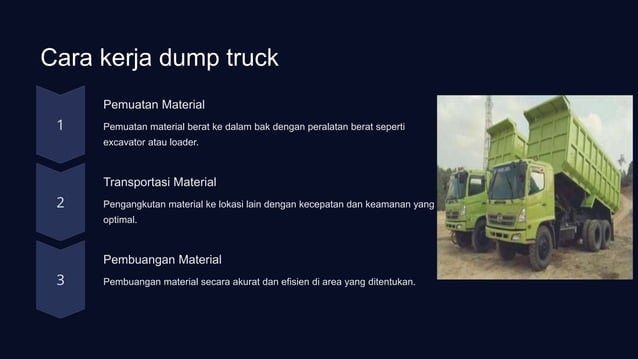 ppt dump truk hafiz and alif.jio3ri2hpptx | PPT