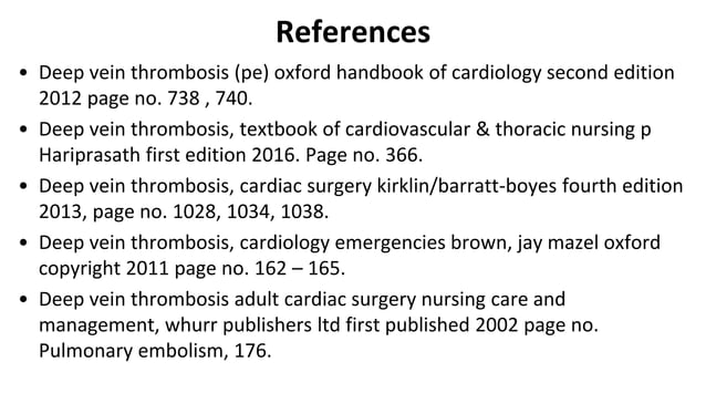 Ppt dvt | PPT | Blood Disorders | Diseases and Conditions