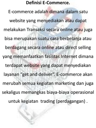 Ppt e commerce | PPTX