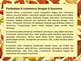 E-Commerce dan E-Business | PPT