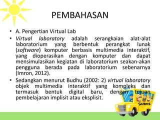 PPT E-learning, blog dan virtual Lab | PPTX