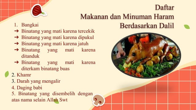 PPT E-learning Kel.4 Pembelajaran Fikih Materi tentang Makanan Serta ...