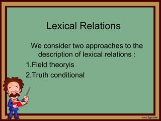 Lexical Relations | PPT