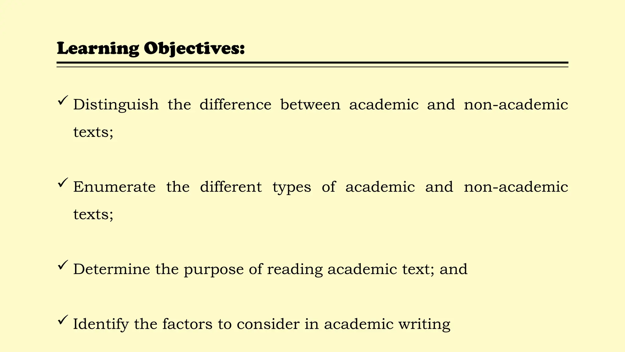 Reading Academic Text Powerpoint Presentation | PPTX