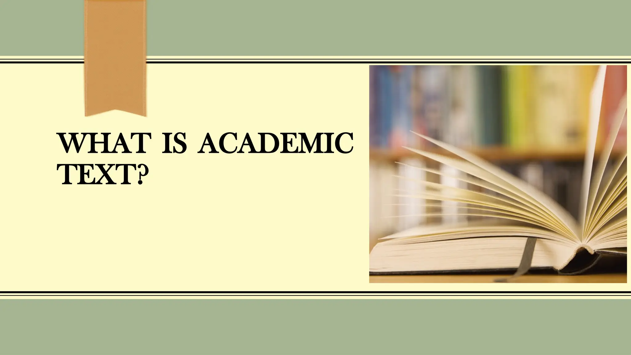 Reading Academic Text Powerpoint Presentation | PPTX