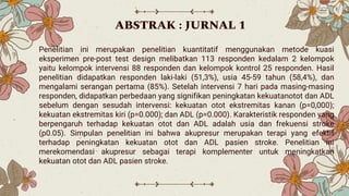 ppt ebp stroke kmb tentang penyakit stroke | PPTX