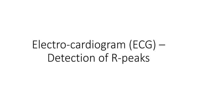 Iot Based Ecg Monitoring System Using Node Mcu Ppt
