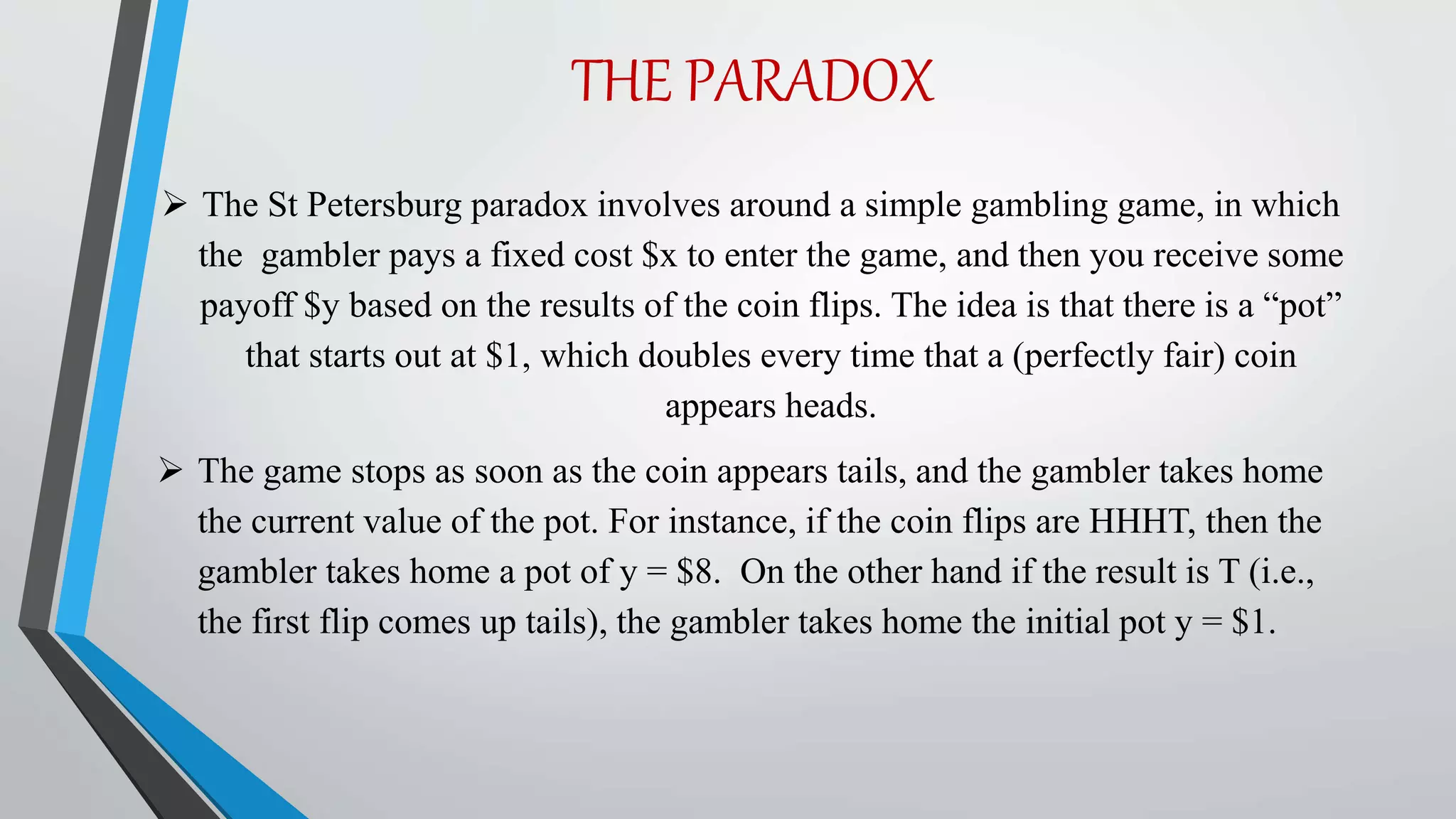 st petersburg paradox | PPTX