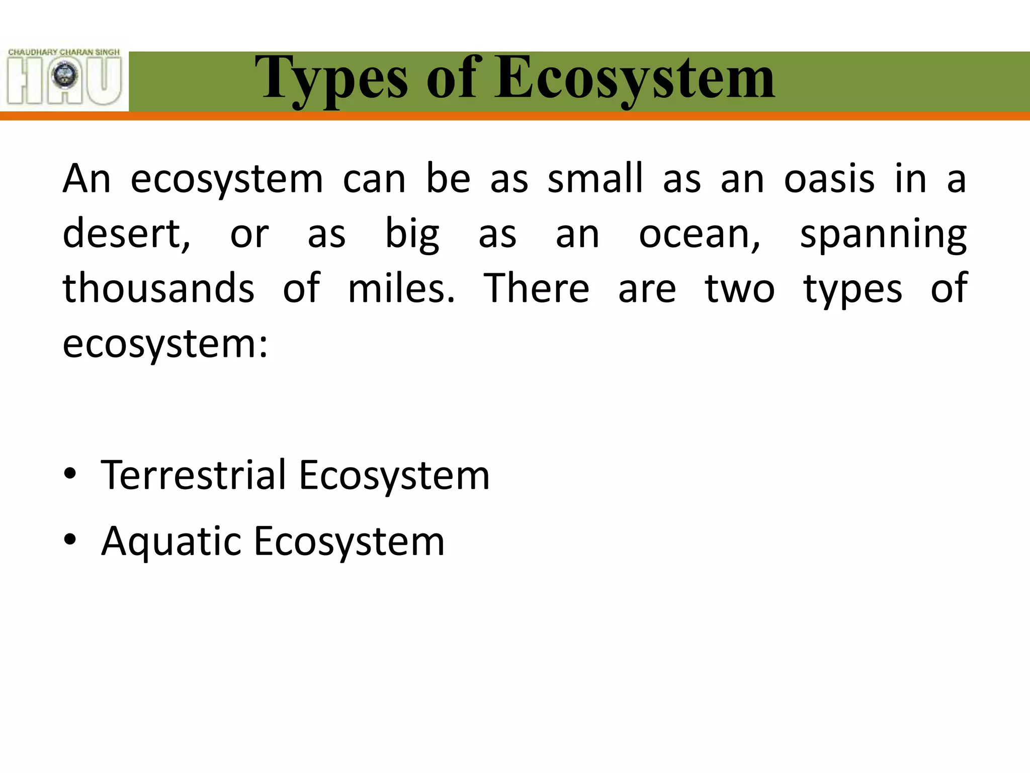 Ppt ecology of fish pond ecosystem | PPTX