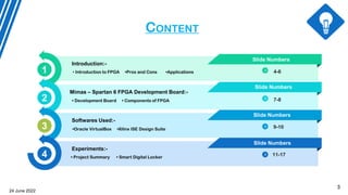 FPGA based mini Project.pptx | Operating Systems | Computer Software ...