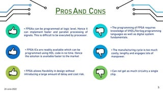 FPGA based mini Project.pptx | Operating Systems | Computer Software and Applications