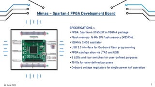 FPGA based mini Project.pptx | Operating Systems | Computer Software and Applications