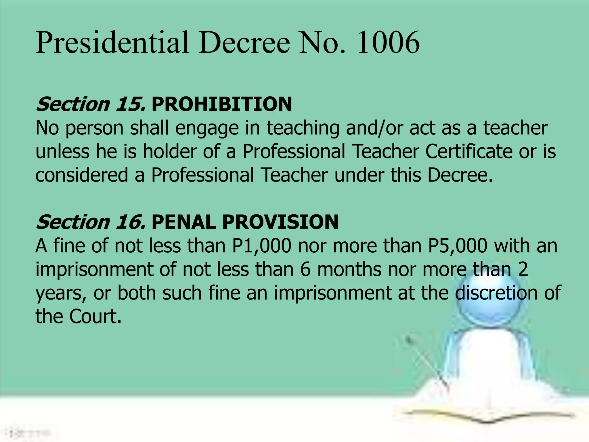 Presidential Decree 1006 | PPTX