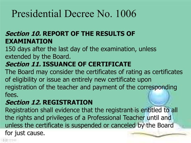 Presidential Decree 1006 | PPTX
